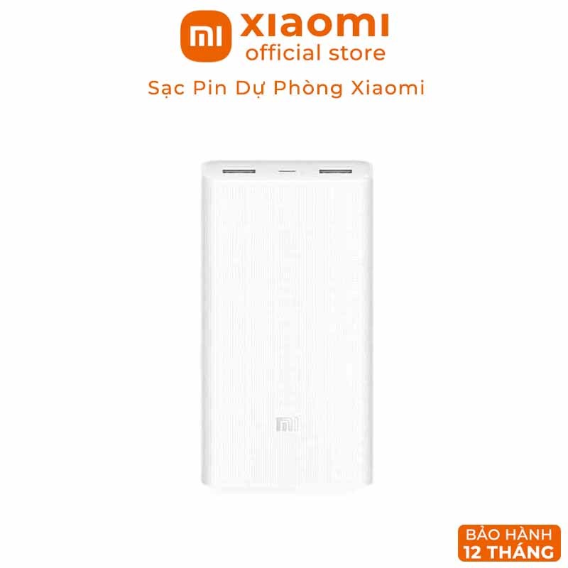 Sạc Pin dự phòng Xiaomi PLM18ZM 20000mAh, sạc dự phòng xiaomi công suất ...