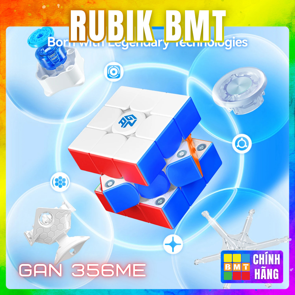 Rubik 3x3 Gan 356 ME Stickerless, Rubik 3x3 Gan356me Cao Cấp 2023 Có ...