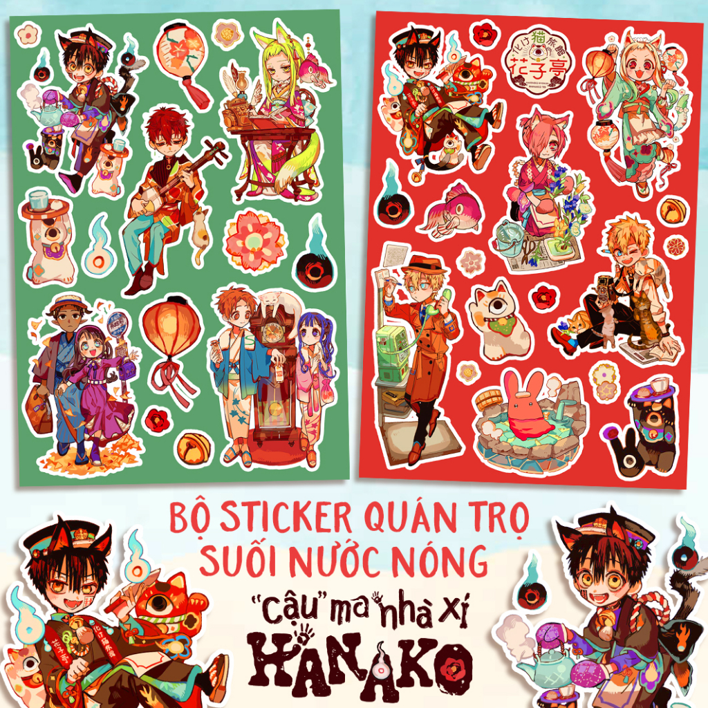 BỘ STICKER CẬU M A NHÀ X Í - Jibaku Shounen Hanako-kun - Quán tr ọ suối ...