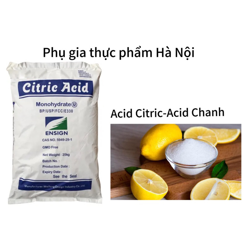 Axit chanh, acid citric ( bột chanh ),chất điều chỉnh PH ,bột tạo độ ...