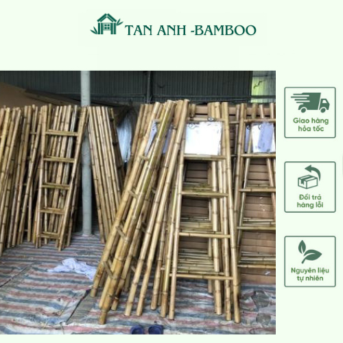 [TỔNG KHO] Thang tre Hà Nội cao 1m6, 1m7 hoặc 1m8, nhiều kích thước ...