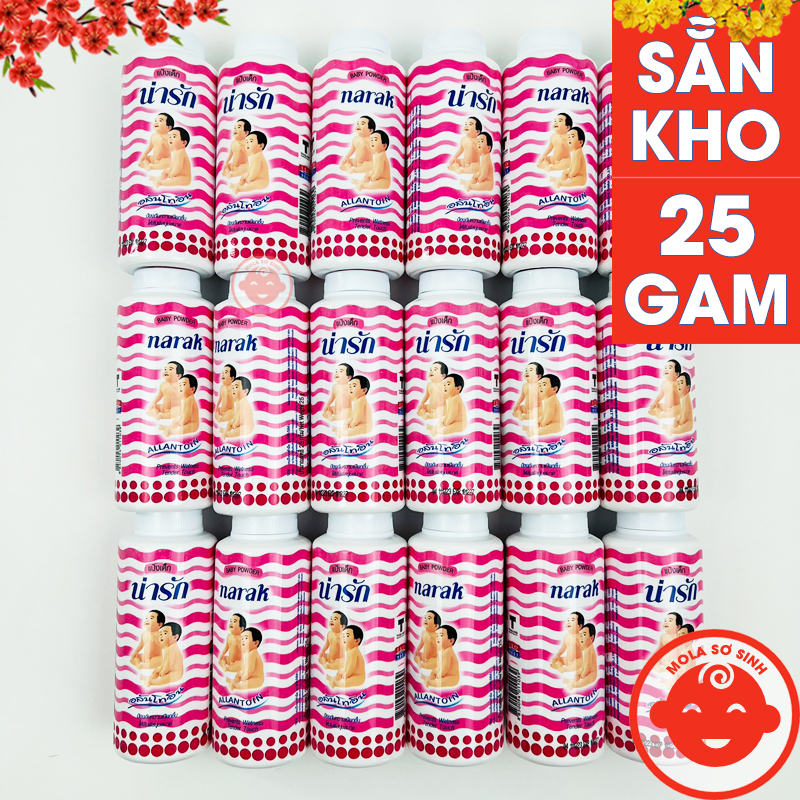 Combo 3/5 lọ phấn Rôm 2 EM BÉ NARAK THÁI LAN 25g | Shopee Việt Nam