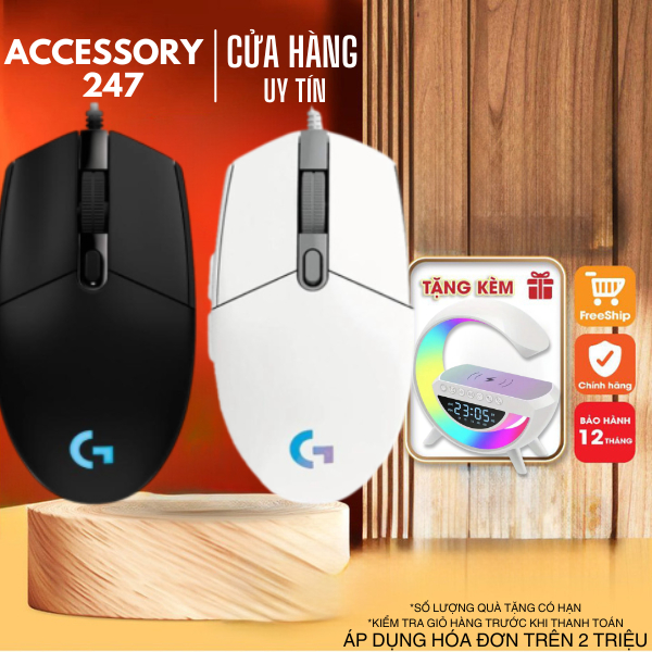 Chuột Chơi Game G102 Có Dây, Chuột Lightspeed, Chuột Gaming Giá Rẻ Siêu Mượt, Siêu Nhẹ, Chơi ...