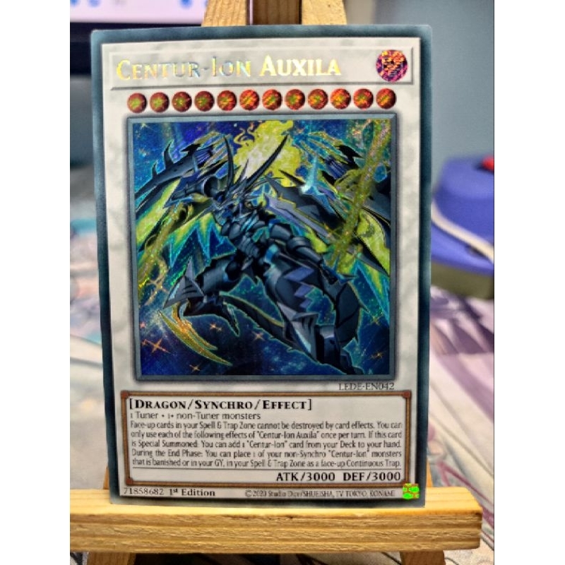 [KW2 Yugioh] [EN-UK] Thẻ bài Centur-Ion Auxila - LEDE-EN042 - Secret Rare 1st Edition | Shopee ...