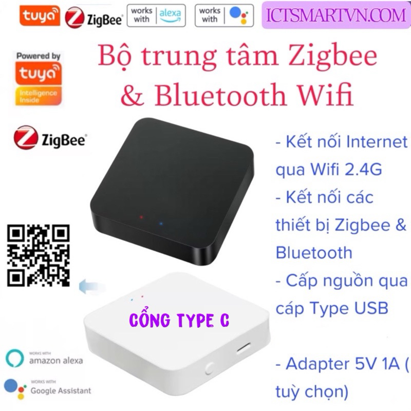 (Mẫu 2024) Bộ trung tâm Zigbee & Bluetooth Tuya | Shopee Việt Nam