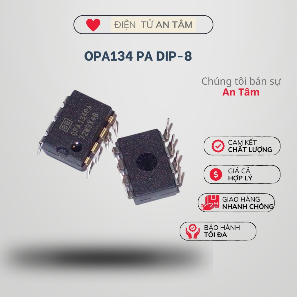OPA134 PA DIP-8 High Performance Audio Op-Am điện tử an tâm | Shopee Việt Nam