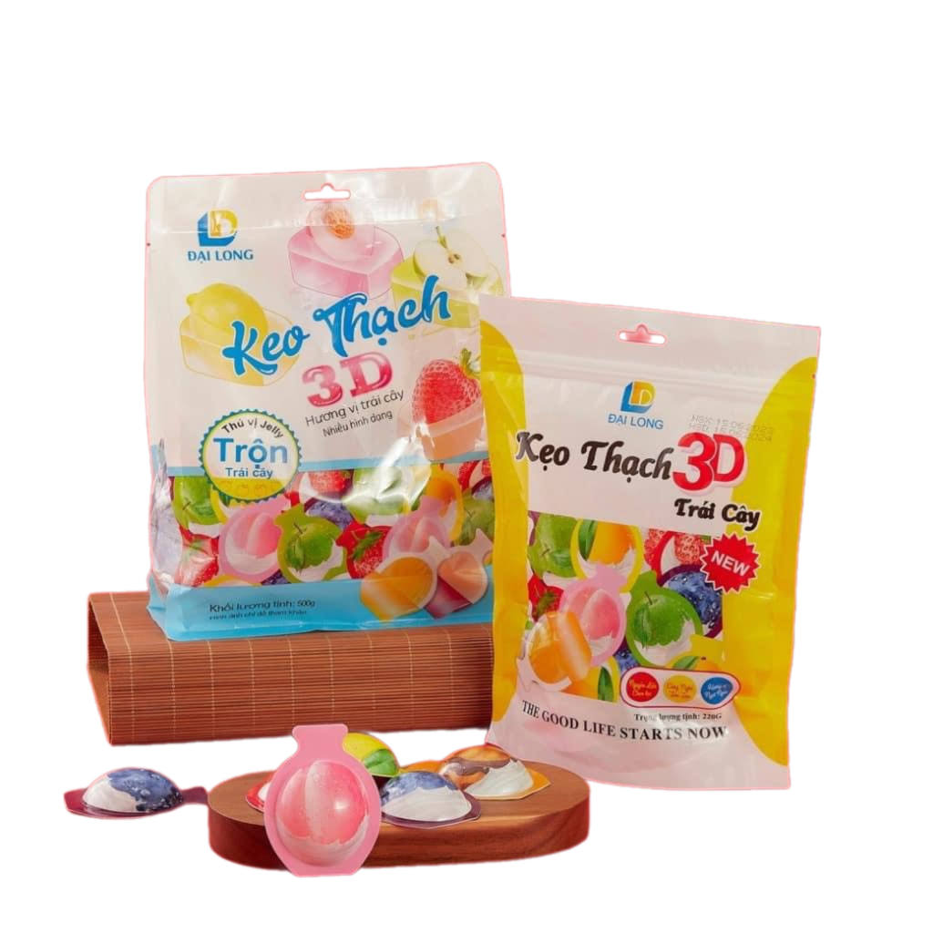 Kẹo Thạch 3D Mochi trái cây Đại Long gói 500gr | Shopee Việt Nam