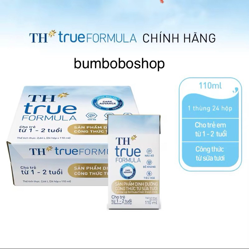 Sữa công thức pha sẵn TH True Formula Thùng 180ml & 110ml (Thùng x 24H) | Shopee Việt Nam