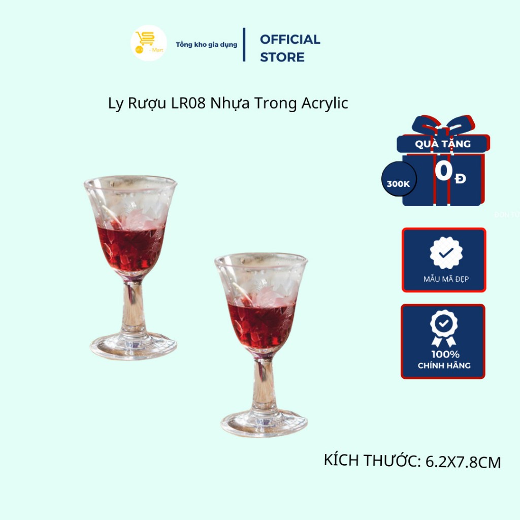 Ly Rượu Vang Nhựa, Ly Cocktail Nhựa, Ly Rượu Lr08 , Mta-Mart, Cao Cấp ...