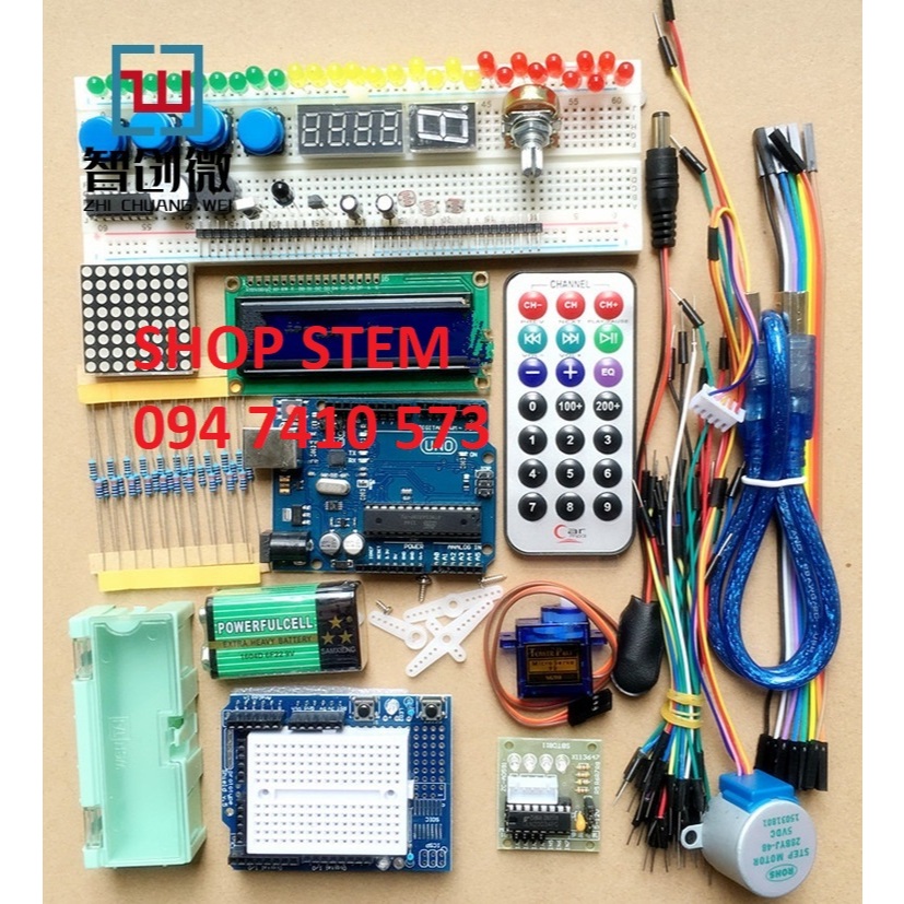 UNO R3 Advanced Kit, Bộ Arduino nâng cấp | Shopee Việt Nam
