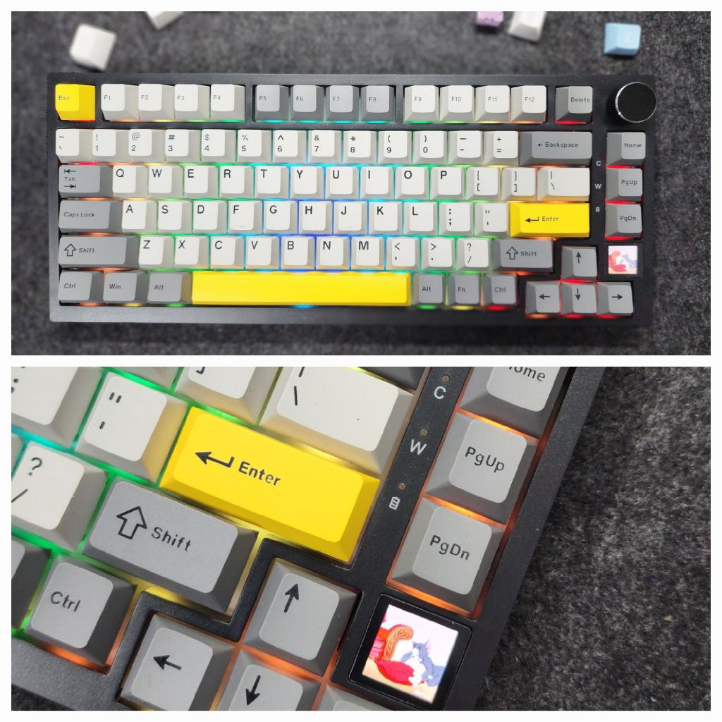 Bàn Phím Cơ Không Dây AJAZZ AK820 PRO - 3 Mode - Màn Hình TFT Chỉnh GIF ...