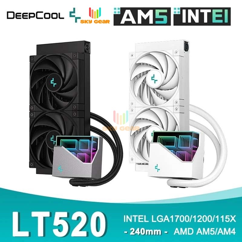 Tản nhiệt nước CPU AIO Deepcool LT520 Black / White | Shopee Việt Nam