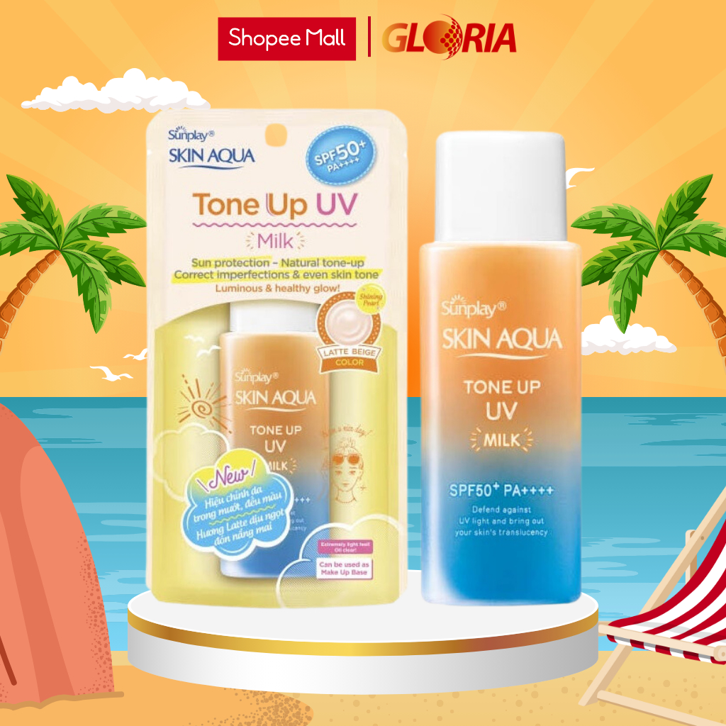 Sữa Chống Nắng Hiệu Chỉnh Sắc Da Sunplay Skin Aqua Tone Up UV Milk SPF50+ PA++++ 50g - LATTE ...