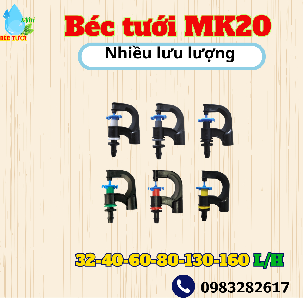 Bộ Béc tưới cây MK20 MKA _nhiều lưu lượng (10 cái) | Tiết kiệm nước, giá rẻ | Shopee Việt Nam