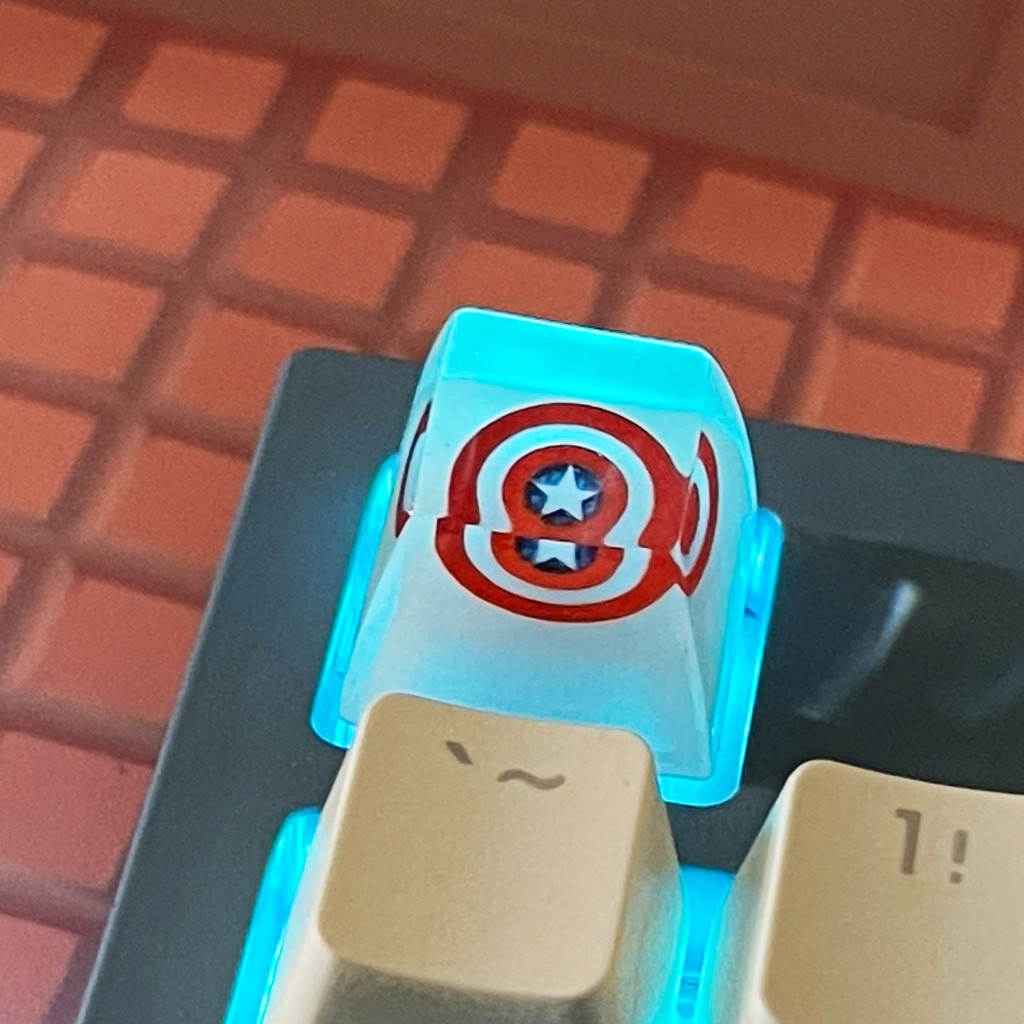 Marvel keycap, Captain America, Superman, keo resin, nút bàn phím máy ...