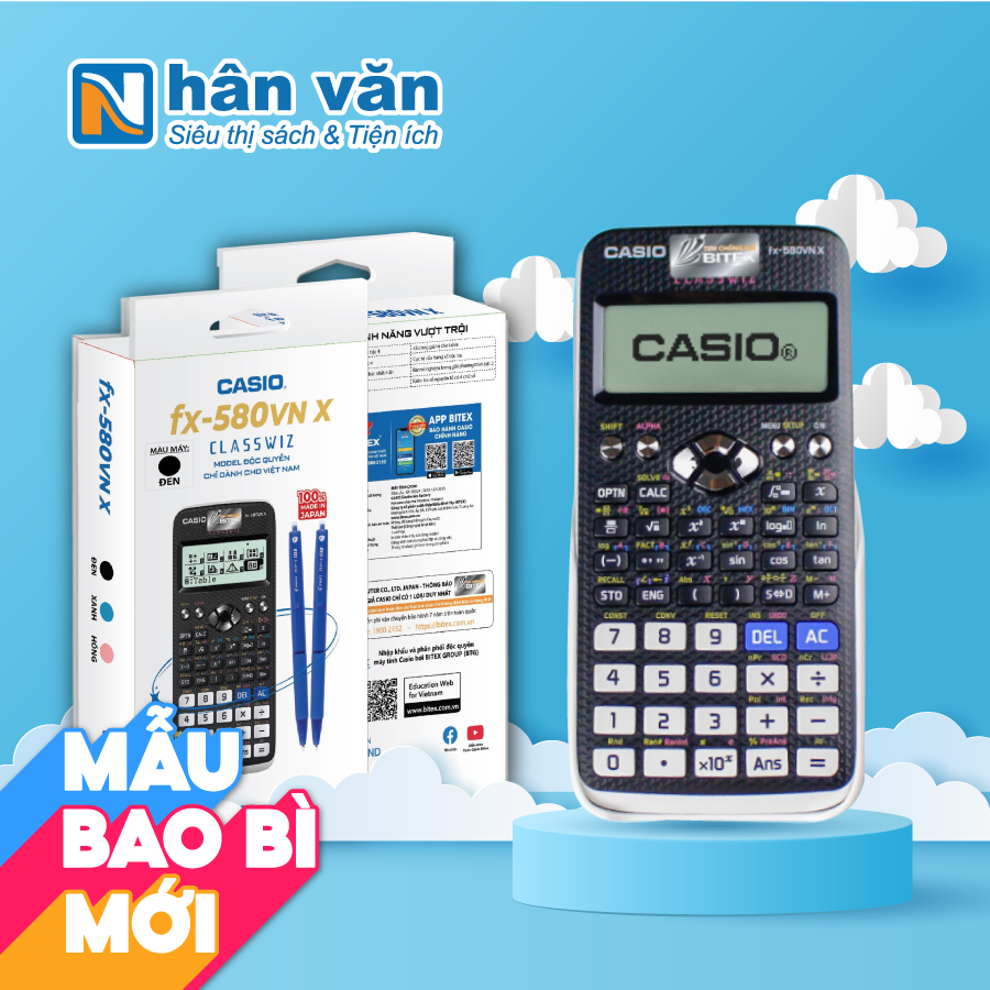 Máy Tính Casio FX580 VNX Chính Hãng - Màu Đen - Bảo Hành 7 Năm | Shopee ...