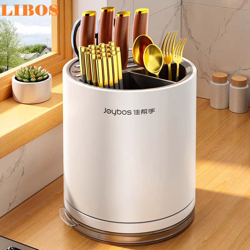 Ống cắm dao đũa thìa JOYBOS, xoay 360 độ, chất liệu nhựa PP bền đẹp, 60 ...