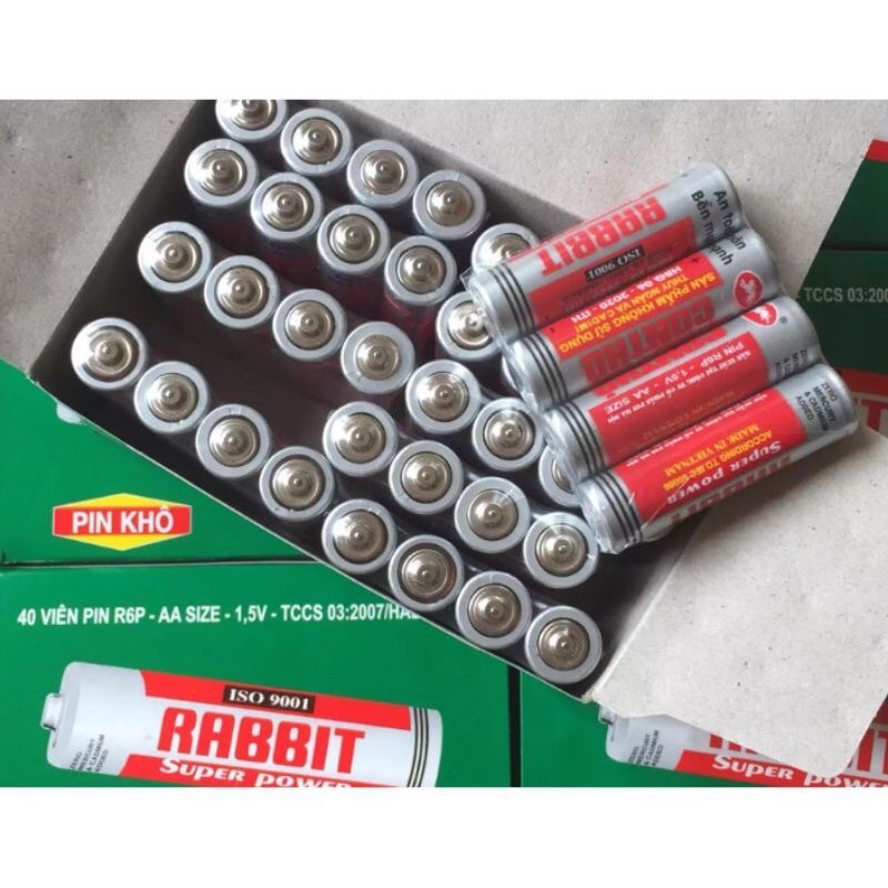 Pin Con Thỏ AA ( Pin tiểu to ) 1,5V sử dụng các thiết bị như đồng hồ ...