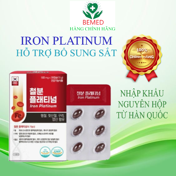 IRON PLATINUM - Bổ sung Sắt và Axit Folic dành cho bà bầu và Người ...