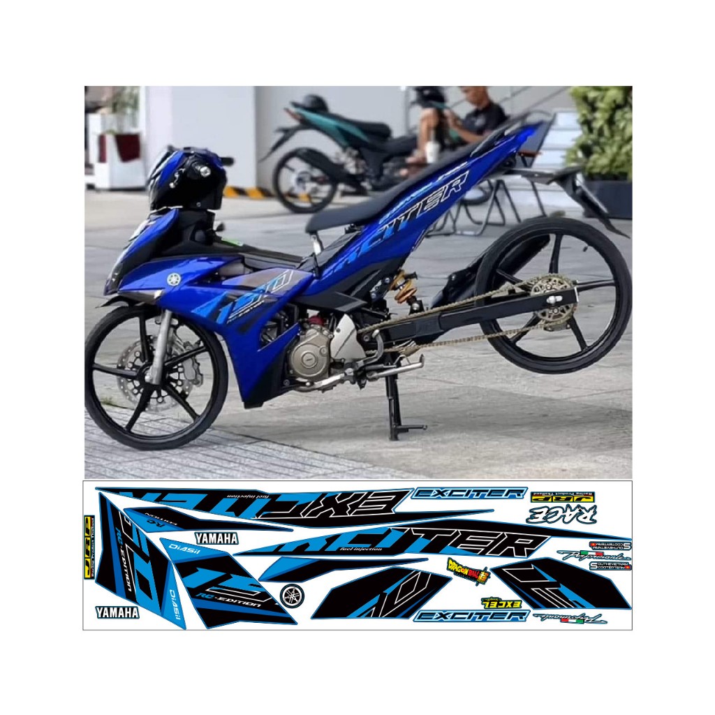 TEM CHẾ EXCITER 150 XE XANH CHẾ TỪ TEM ZIN QUA - TEM CHẾ EXCITER 150 XE ...