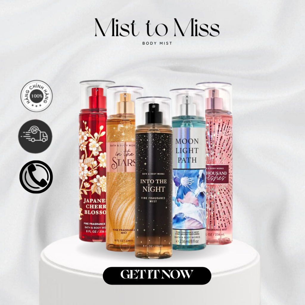Chai chiết 30ml Body mist xịt thơm Bath & Body Work | Shopee Việt Nam