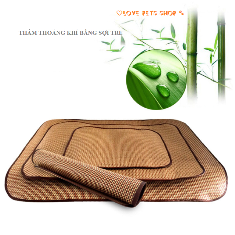 Thảm nằm làm mát cho Chó Mèo bằng sợi tre - Love Pets Shop | Shopee ...