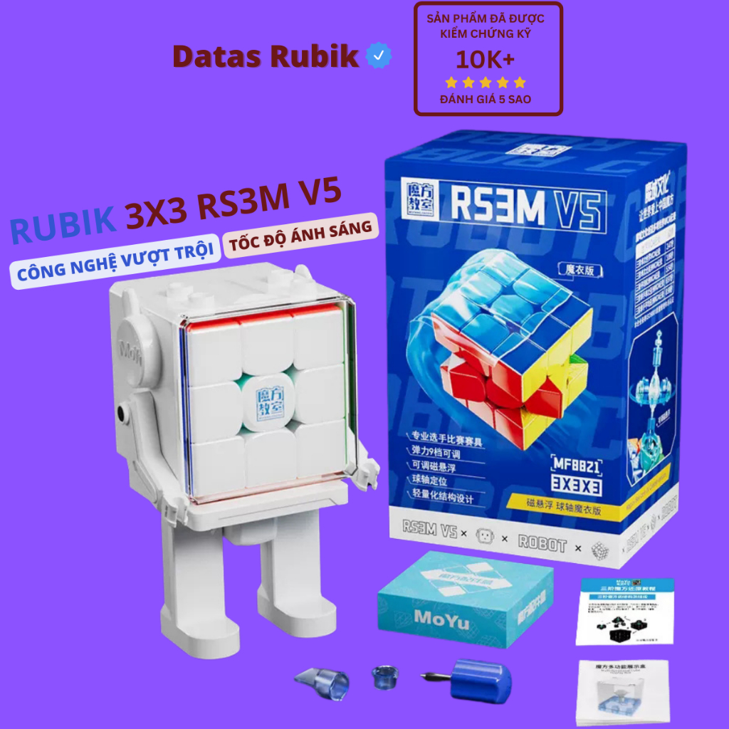 Rubik 3x3 MoYu RS3M V5 RS3 M 3x3 Magnetic UV Rubic 3 Tầng Cao Cấp Nam ...