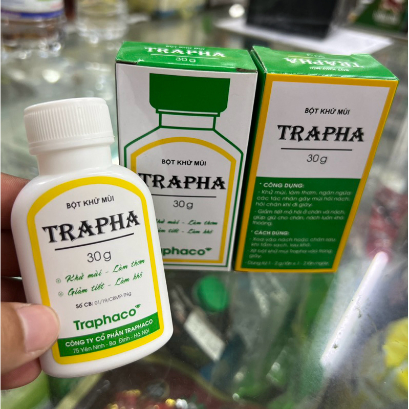 Bột khử mùi Trapha hỗ trợ khử mùi, làm thơm, ngăn ngừa mùi hôi nách ...