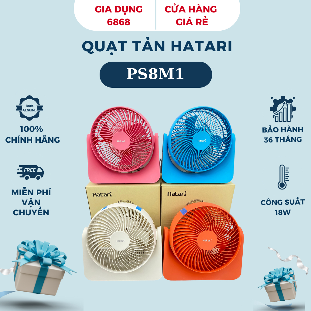 Quạt Tản Hatari HT-PS8M1 - Quạt Nhiều Màu - Hàng Chính Hãng - Bảo Hành ...