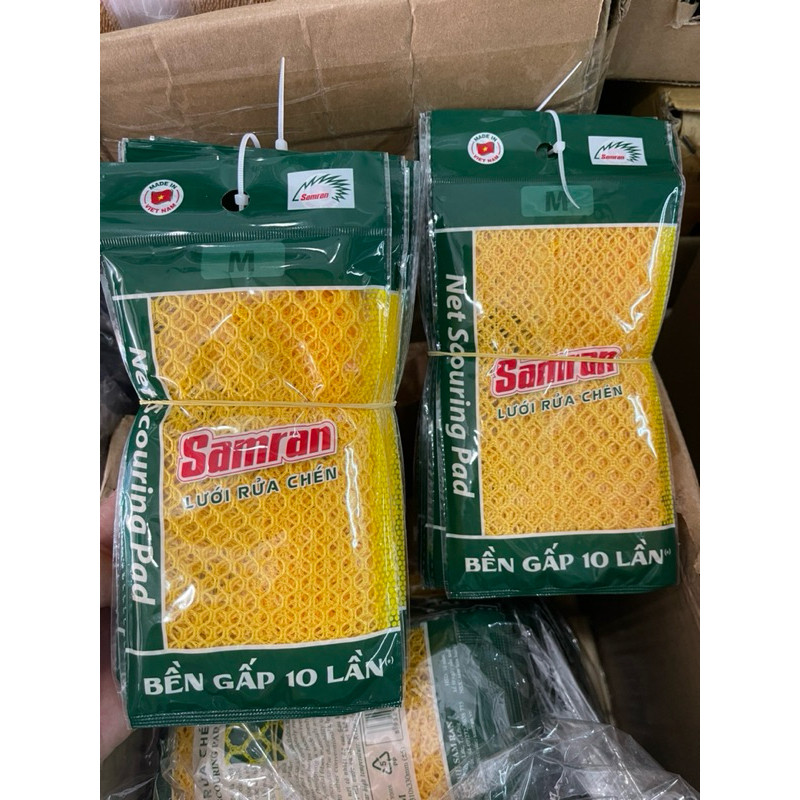 Miếng rửa chén cao cấp siêu bền chống trầy xước hiệu sam ran .M,Xl ...