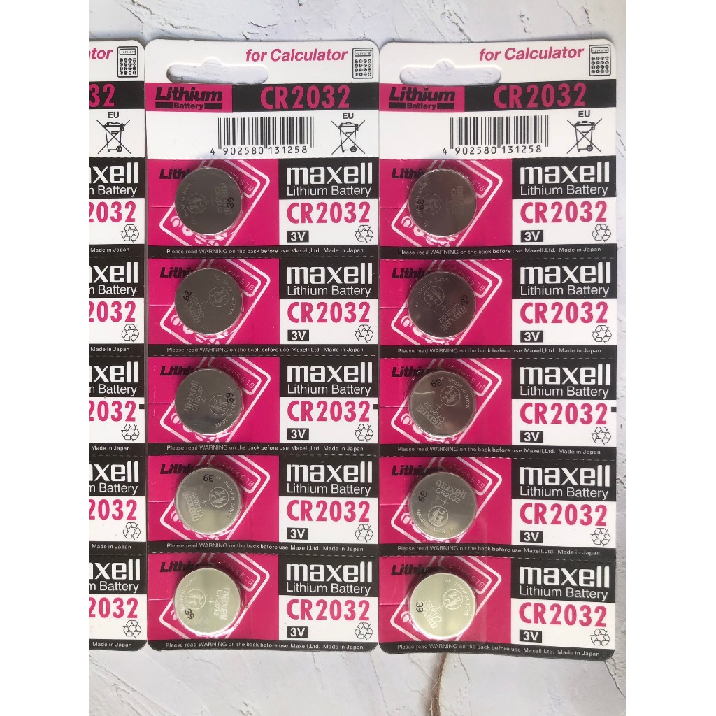 [HỎA TỐC HCM] Vỉ 5 Viên Pin 2032 CR2032 Maxell chính hãng 100% Nhật Bản ...