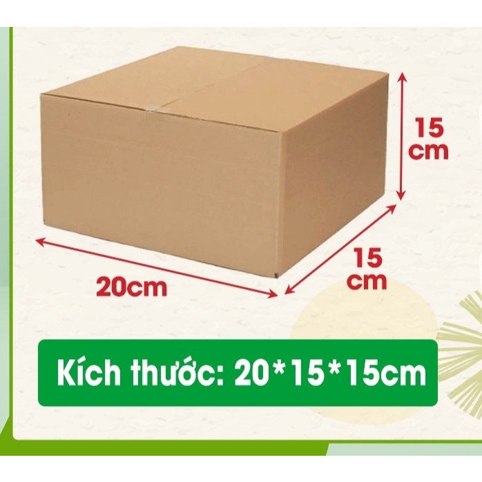 Hộp 20x15x15 cm - Combo 10 Thùng hộp carton đóng hàng - Hộp ship code ...