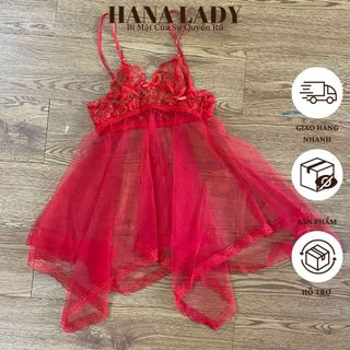 Váy ngủ 2 dây có bigsize, đồ ngủ sexy gợi cảm siêu mỏng xuyên thấu ...