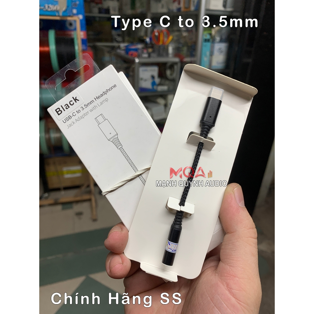 Chuyển USB Type C to 3.5mm Tai Nghe Hi-res Chính Hãng SS Hỗ Trợ Micro Thu Âm Livestream Quay ...