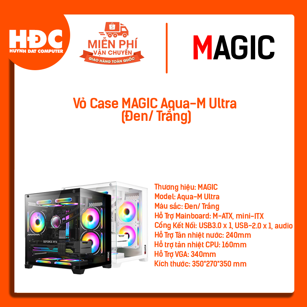 Vỏ Case MAGIC Aqua-M Ultra (Đen/ Trắng) | Shopee Việt Nam