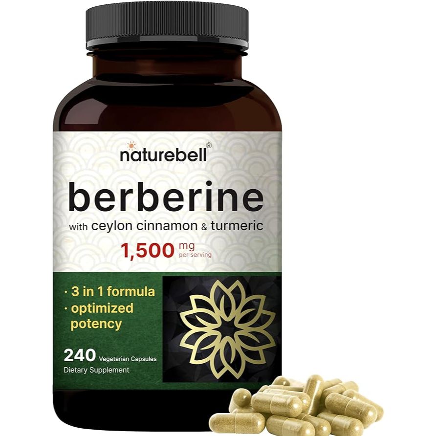 NatureBell Berberine 1500mg Viên Uống Hỗ Trợ Lượng Đường Trong Máu, Tim ...