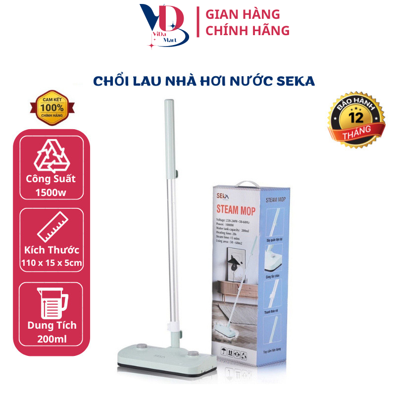 Cây Lau Nhà Chổi Lau Nhà Xịt Hơi Nước Nóng SEKA SK550 Công Nghệ Hiện Đại Làm Sạch Và Diệt Khuẩn ...