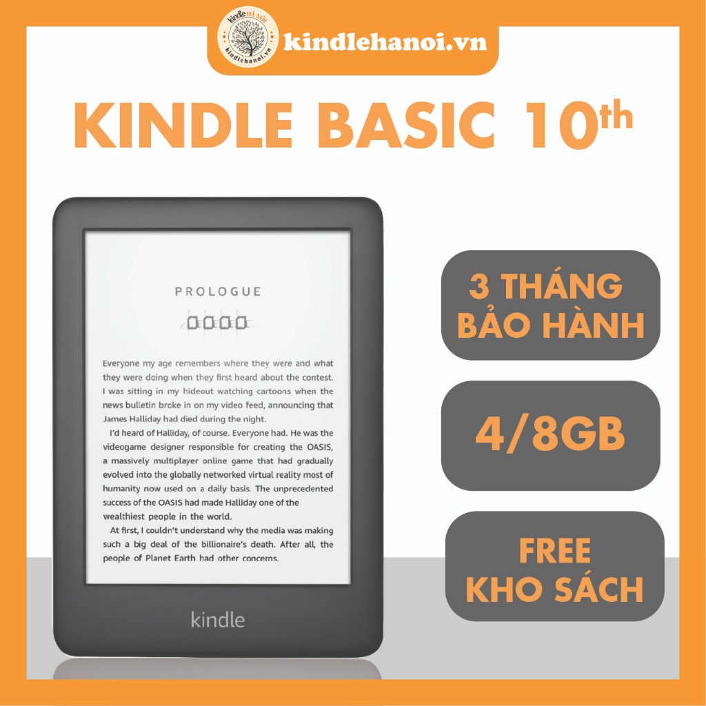 [LIVE] Máy đọc sách Kindle Basic 10th - có đèn nền đọc trong bóng tối ...