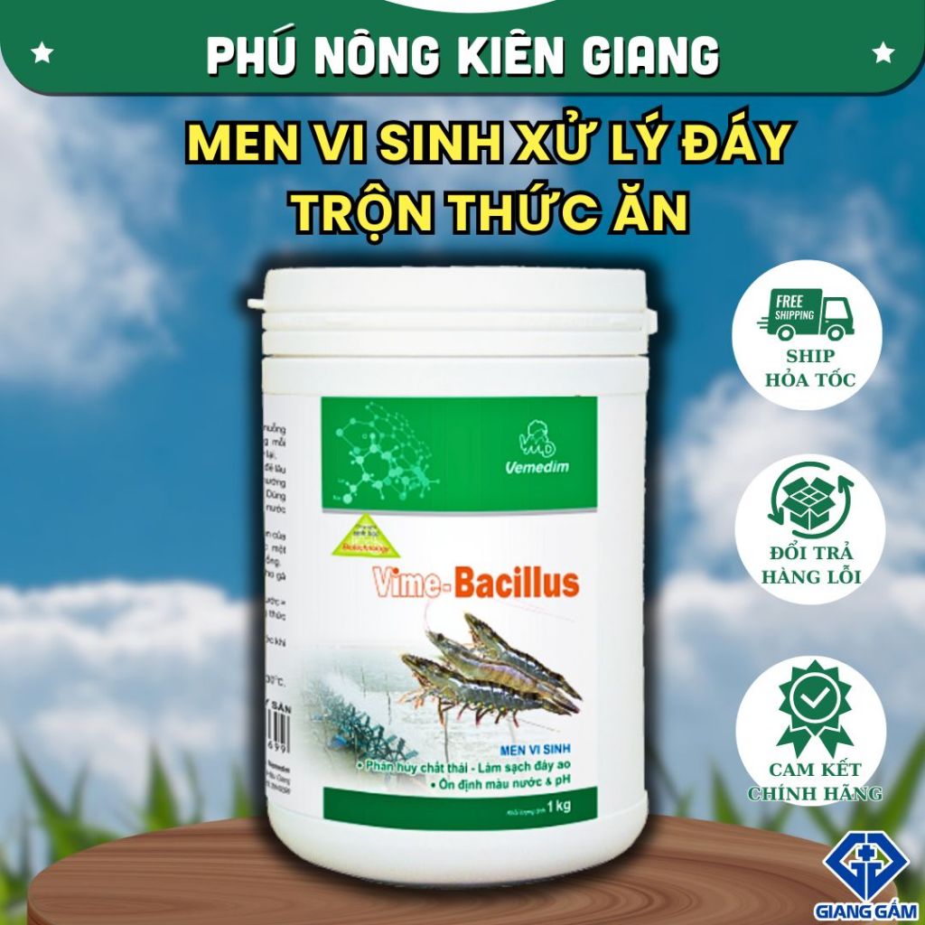 MEN VI SINH NỞ TO ĐƯỜNG RUỘT - VIME BACILLUS TÔM - 1KG | Shopee Việt Nam