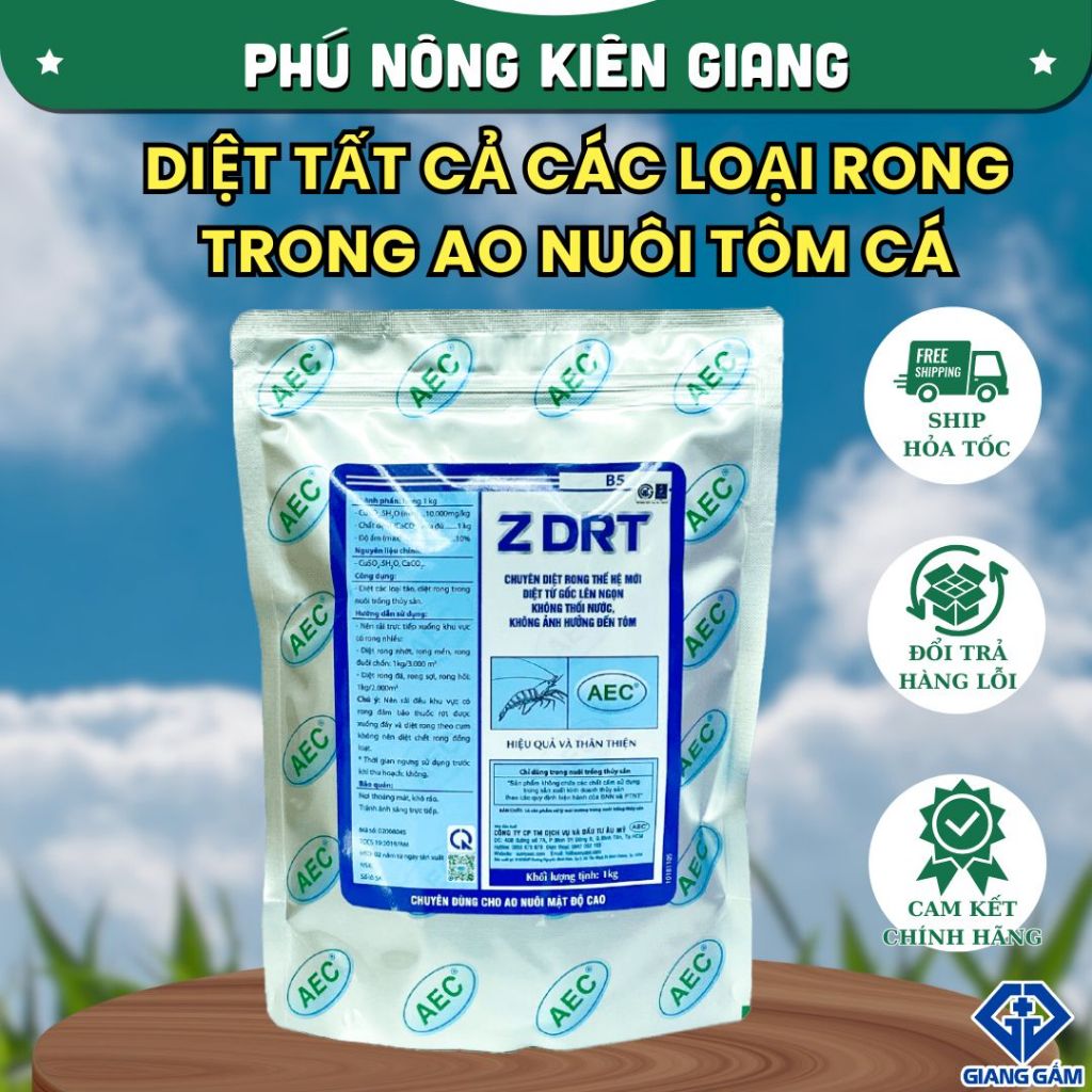 DIỆT TẤT CẢ CÁC LOẠI RONG AO NUÔI TÔM - AEC ZDRT 1KG | Shopee Việt Nam