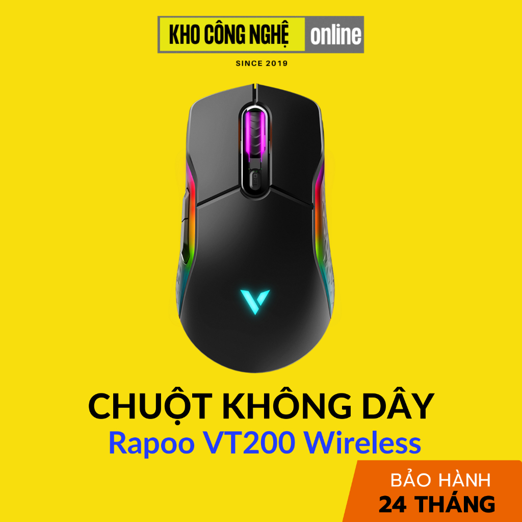 Chuột Không Dây Rapoo VT200 Wireless Led RGB (Hàng Chính Hãng) | Shopee ...
