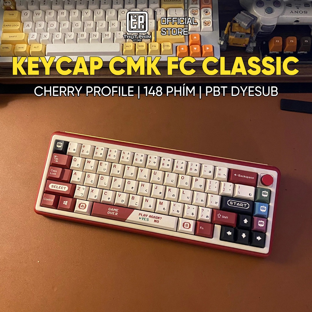 Keycap CMK FC Classic (Cherry profile/148 phím/PBT Dyesub) - Thụt Phím ...