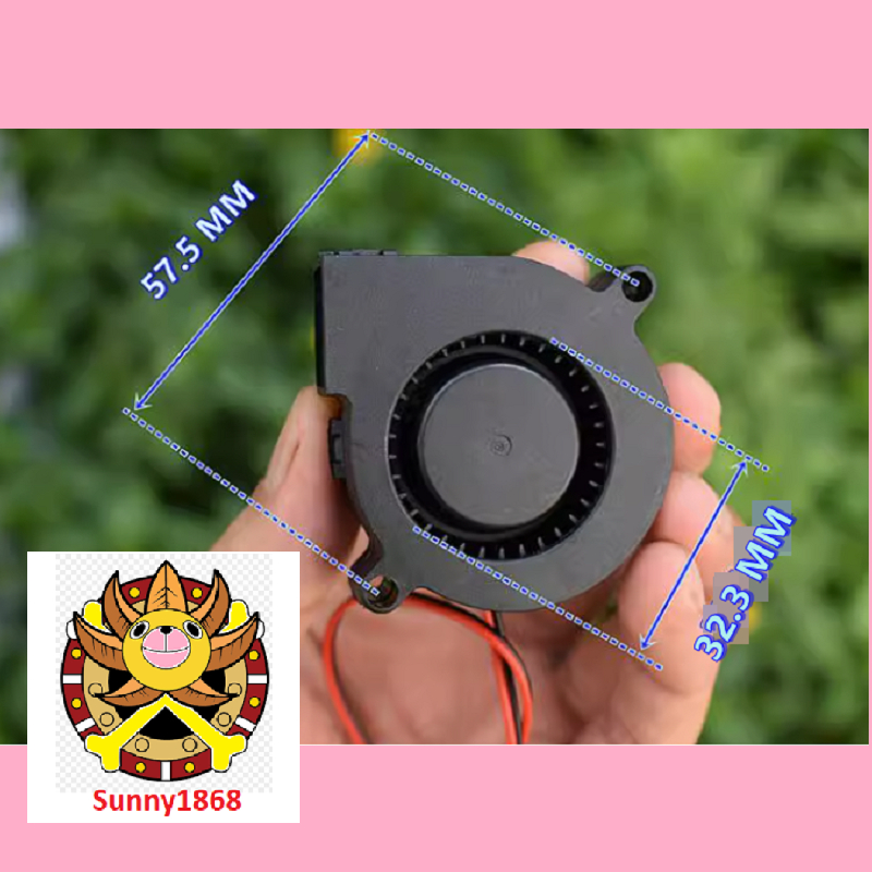 Quạt sò không chổi than DC 12V có thể sử dụng 24V 5012 máy thổi khí siêu nhỏ tạo độ ẩm, máy xông ...