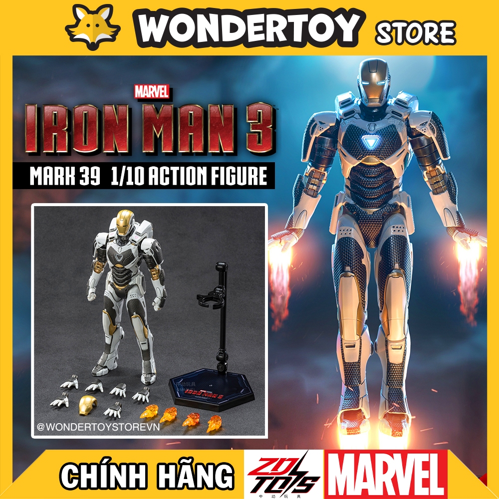 Mô Hình Chính Hãng ZD Toys Marvel Iron Man Mark 39 (MK39) 1/10 Action ...