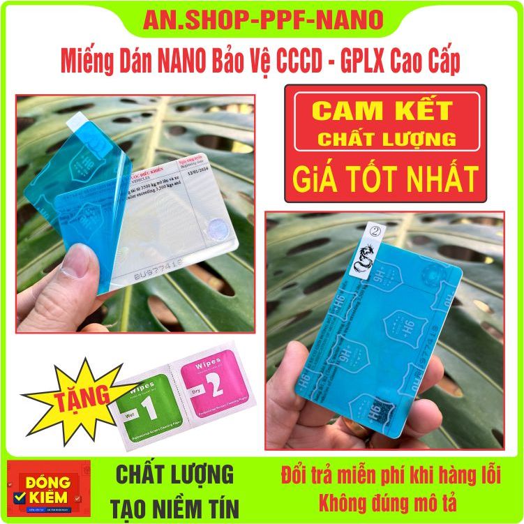 COMBO Miếng dán bảo vệ Căn Cước Công Dân (CCCD) Giấy Phép Lái Xe (GPLX ...