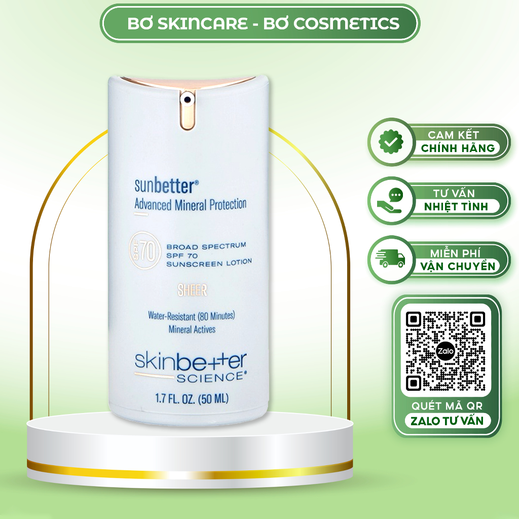 (Date 01/25) Kem chống nắng Skinbetter Sunbetter advanced mineral ...