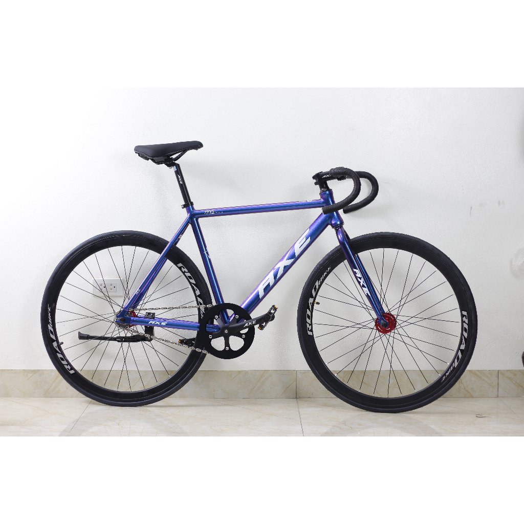 Xe Đạp Fixed Gear AXE 7700 Màu Trắng - Xe Đạp Học Sinh Tay Cong Khung ...