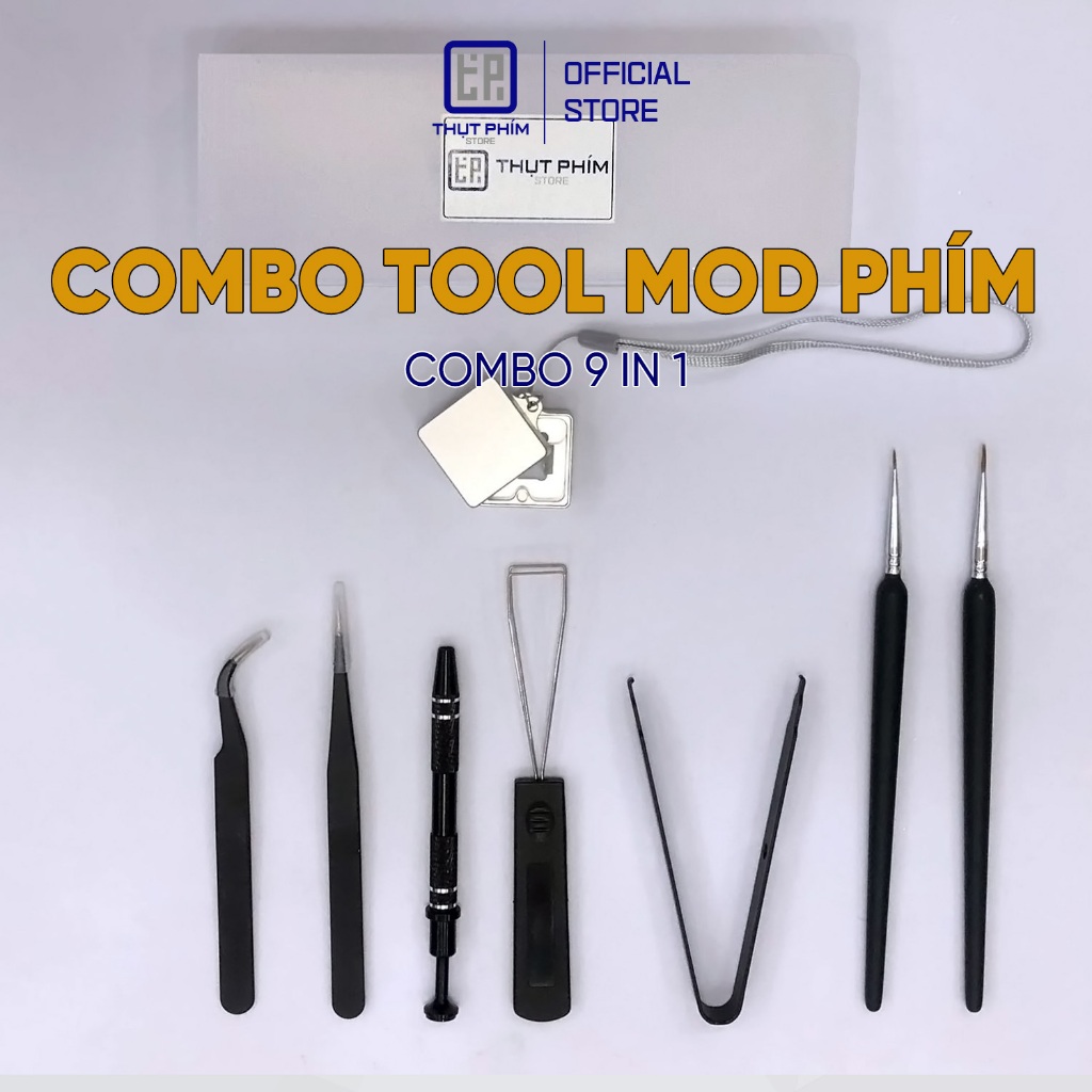 Bộ dụng cụ tool mod lube phím cơ Nhíp kẹp Switch puller Keycap puller ...