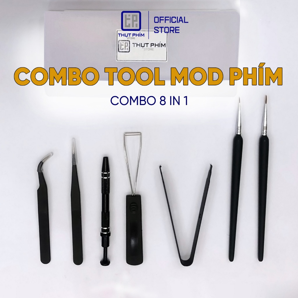 Bộ dụng cụ tool mod lube phím cơ Nhíp kẹp Switch puller Keycap puller ...