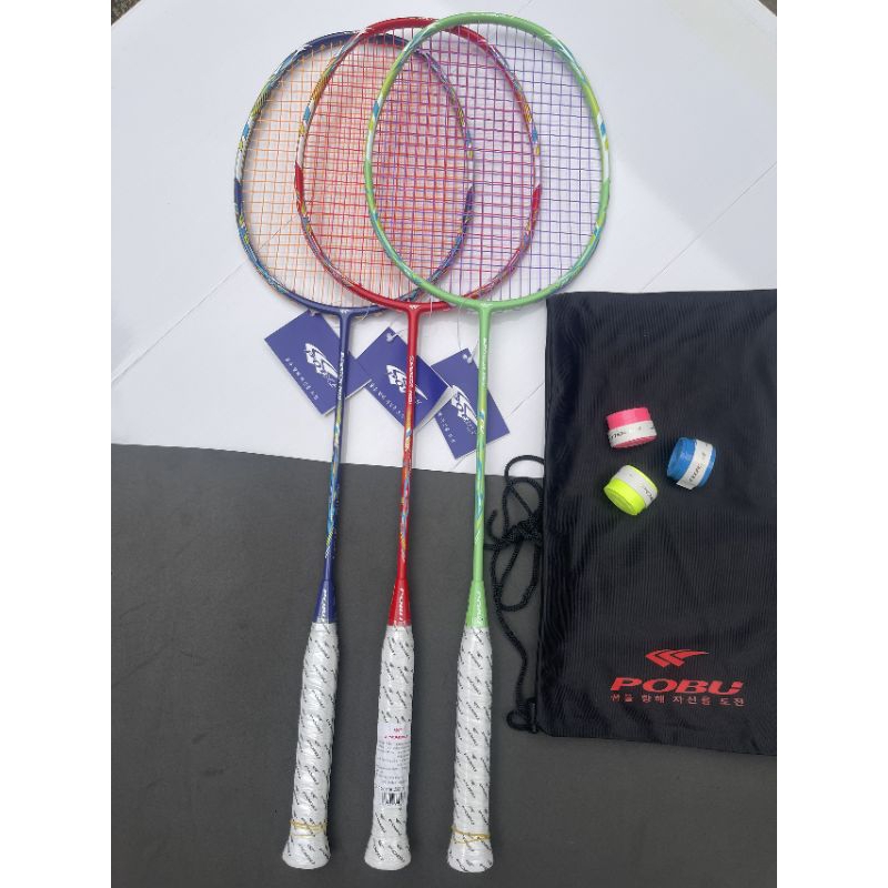 vợt cầu lông pobu chính hãng superio N101 max 12kg căng sẵn 11kg , tặng ...